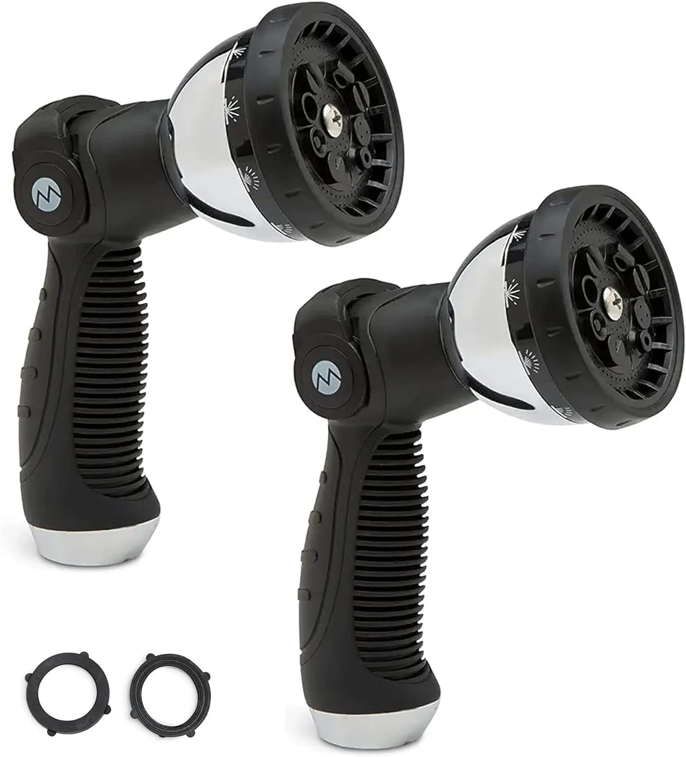 Garden Hose Nozzle Sprayer with 10 Spray Patterns, Slip Resistant Thumb ...