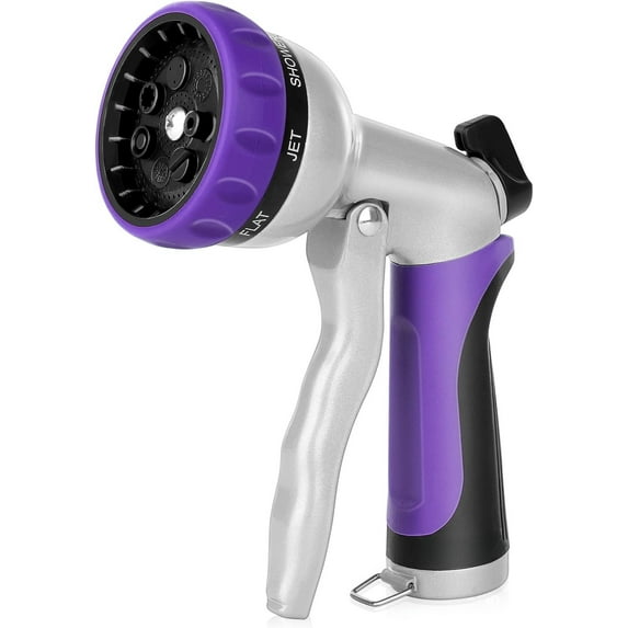 Garden Hose Nozzle, Water Hose Nozzle with 7 Adjustable Patterns, High ...