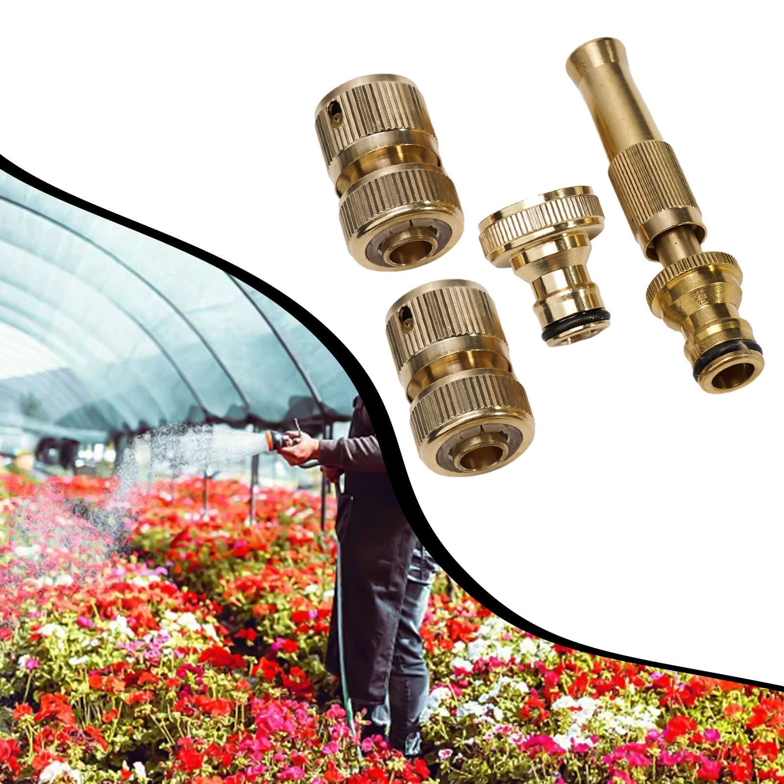 Garden Hose Pipe Fittings/ Metal Hosepipe/Tap Quick Connectors and ...