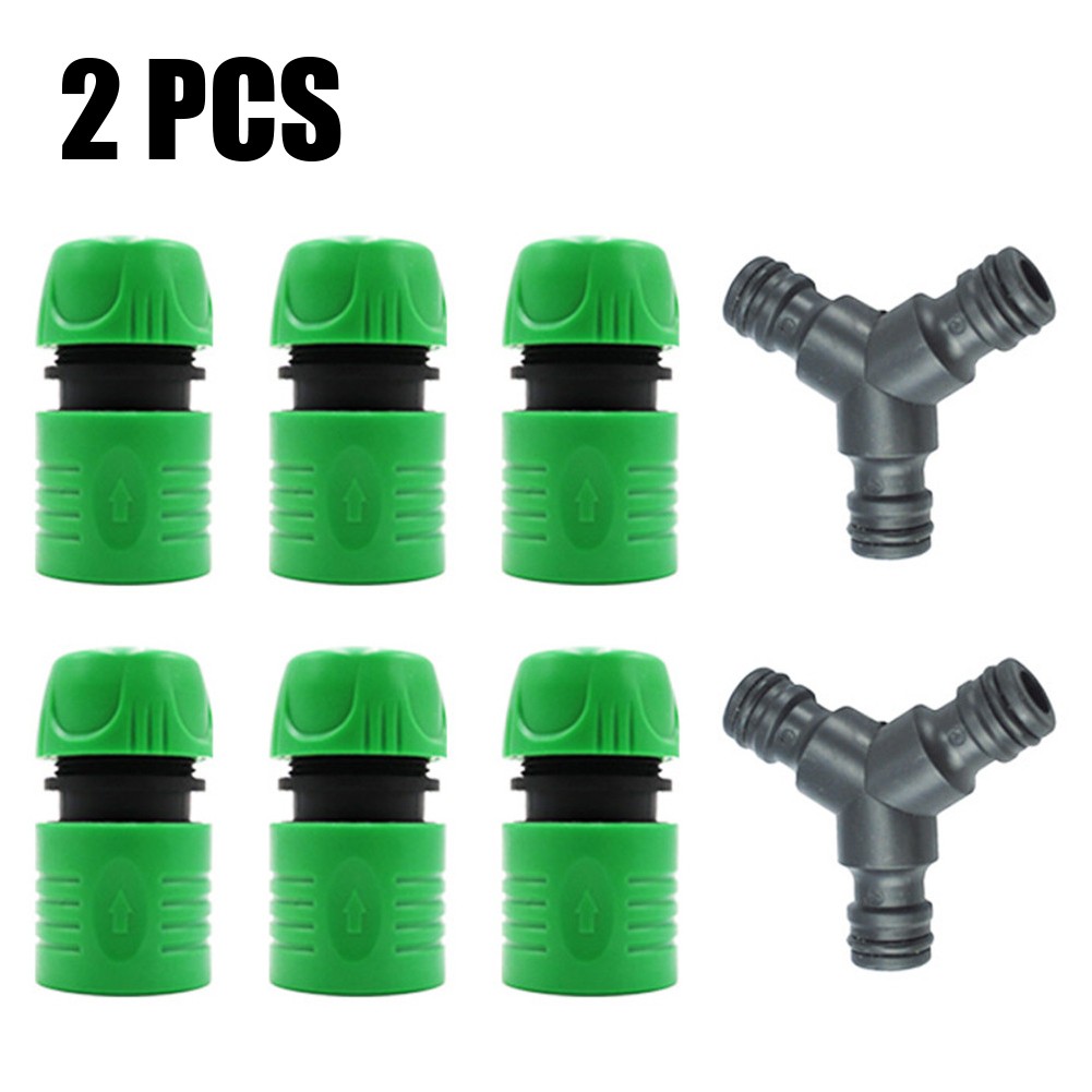 Garden Hose Pipe Splitter 3 Way Connector Set Y Hose Junction Connector ...