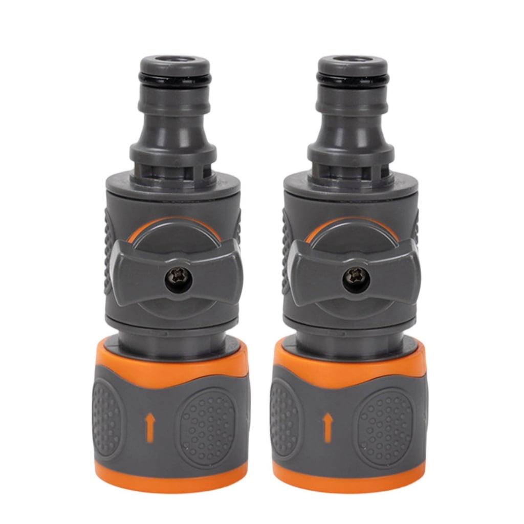 Garden Hose Pipe Tube Quick Release Valved Connector with Control ...
