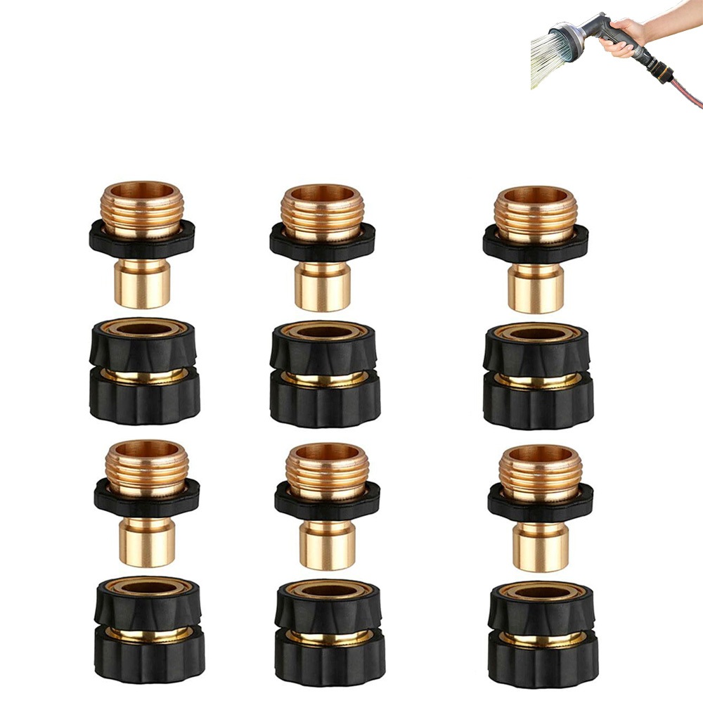Garden Hose Quick Connect Fittings Set 3/4" Stainless Steel Quick ...