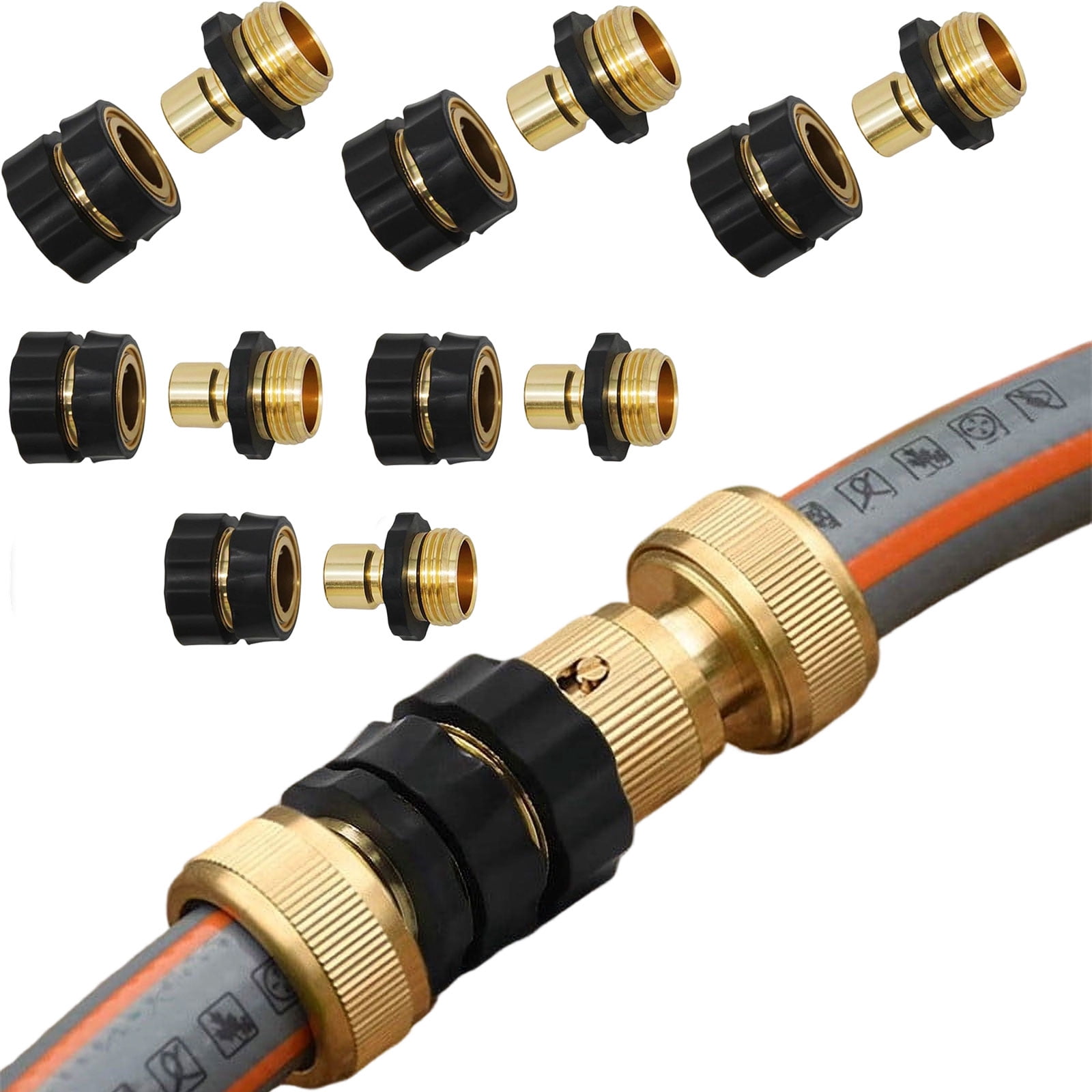 Garden Hose Quick Connect, Quick Connect Garden Hose Fittings, 3/4 Inch ...