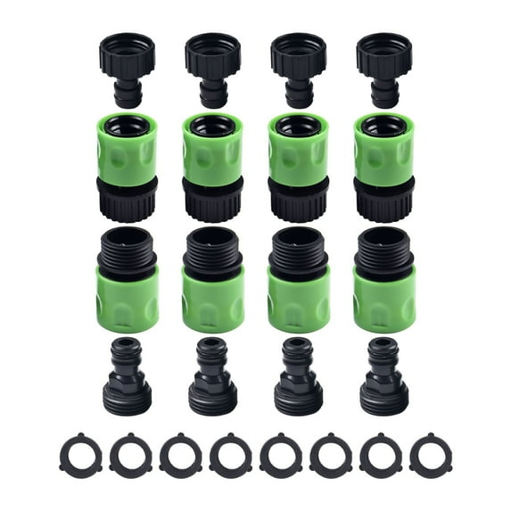 Garden Hose Quick Connect Set 3/4\" Plastic Fittings Male Female ...
