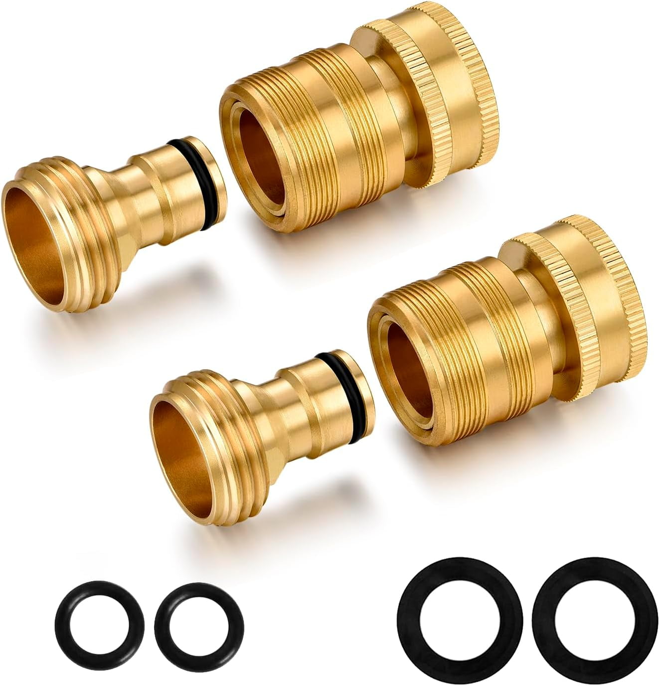 Garden Hose Quick Connect Solid Brass 3/4 inch GHT Internal Thread ...