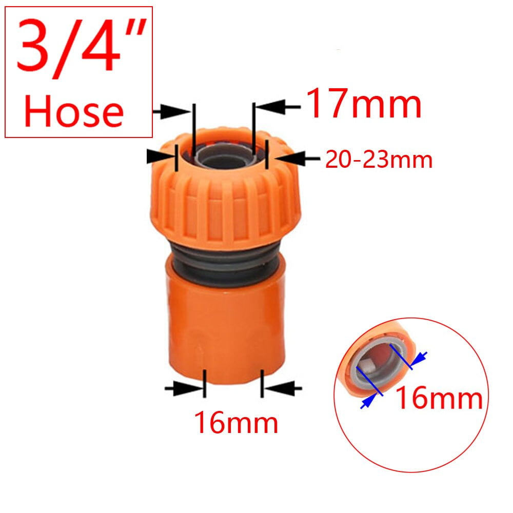 Garden Hose Quick Connector 1/2 3/4 1 Inch Pipe Coupler Stop Water ...