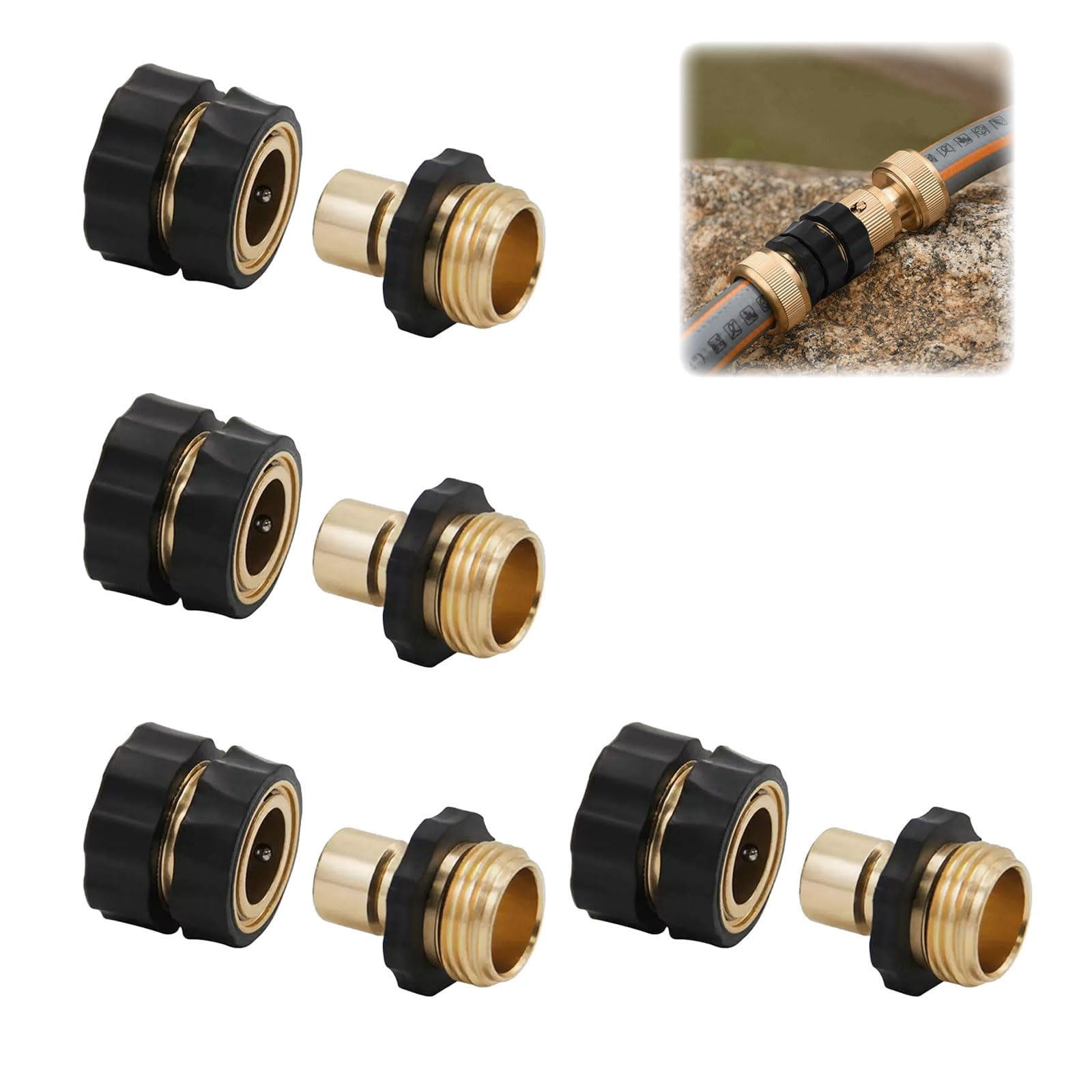 Garden Hose Quick Connector, 2026 New Quick Connect Hose Fittings, 3/4 ...