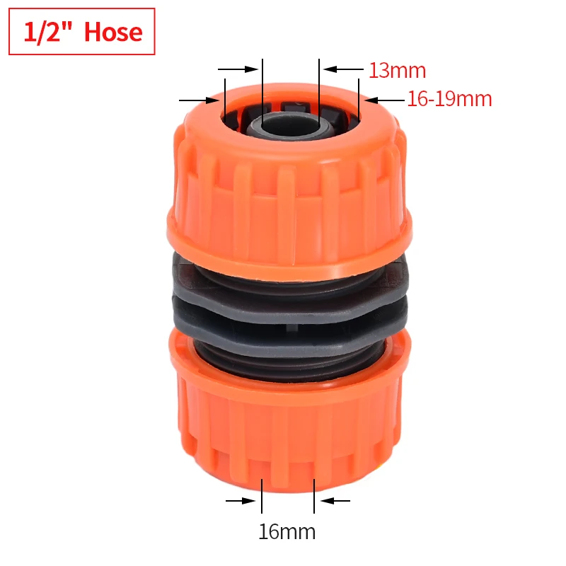 Garden Hose Quick Connector Pipe Coupler Stop Water Connection Repair ...