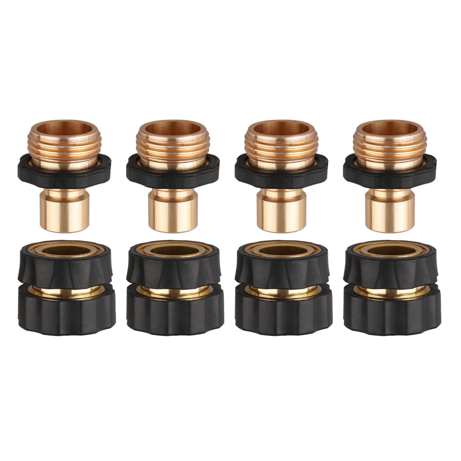 Garden Hose Quick Connector Set, Male and Female Garden Hose Fitting ...