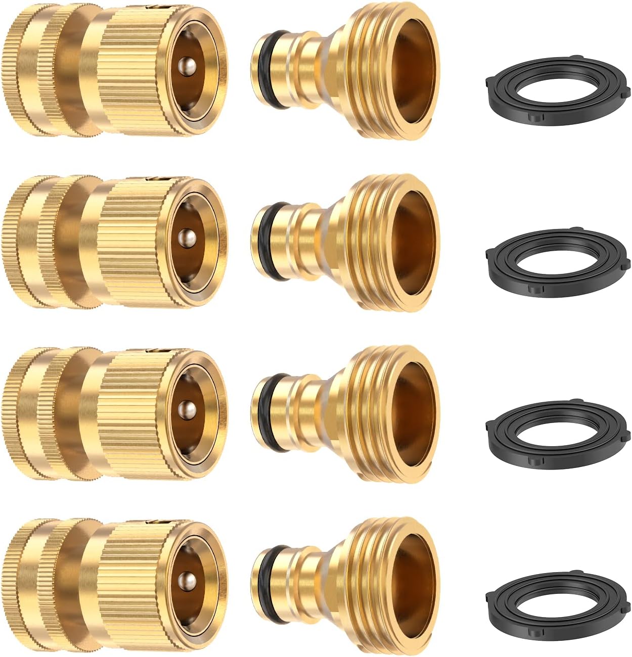 Gilmour 7FHS7FH 3/4" Double Female Swivel Brass Connector - Walmart.com