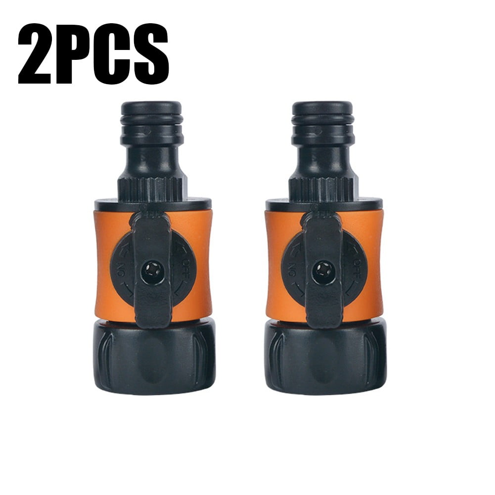 Garden Hose Quick Connector Water Tap Shut Off Valve Fitting Connector ...