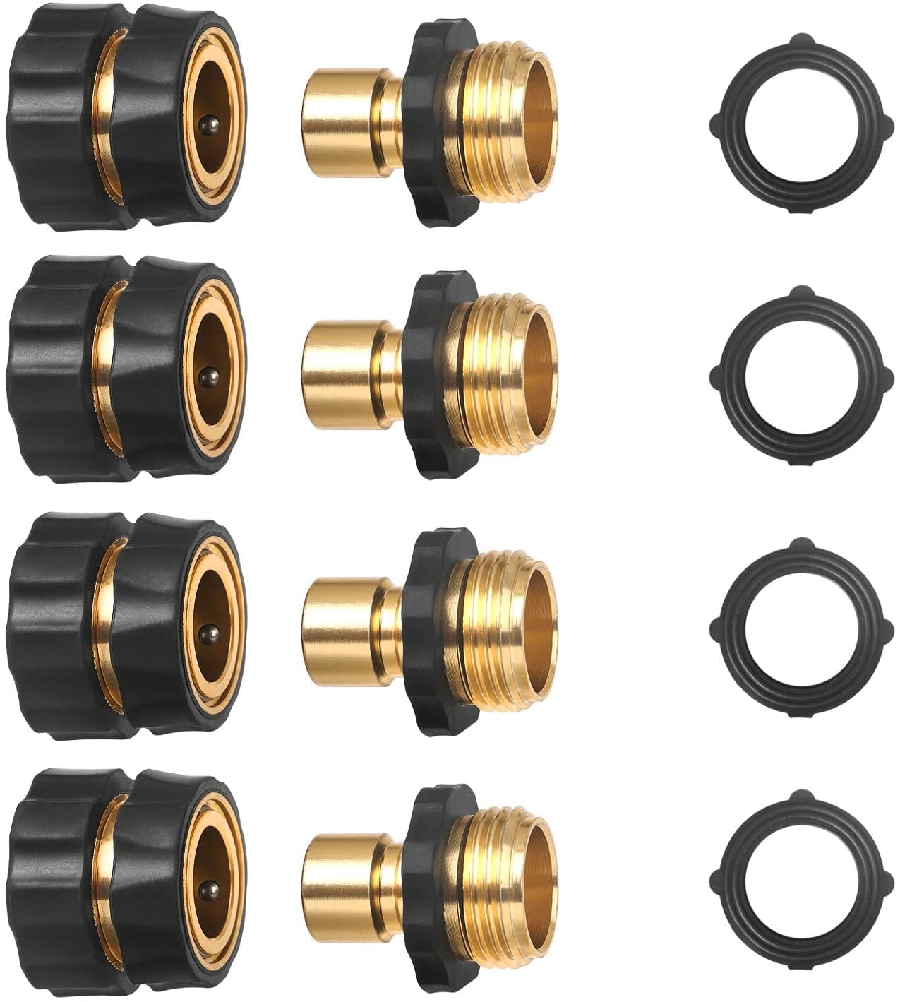 Garden Hose Quick Release Connect Coupler, Metal Hose Fitting Quick ...