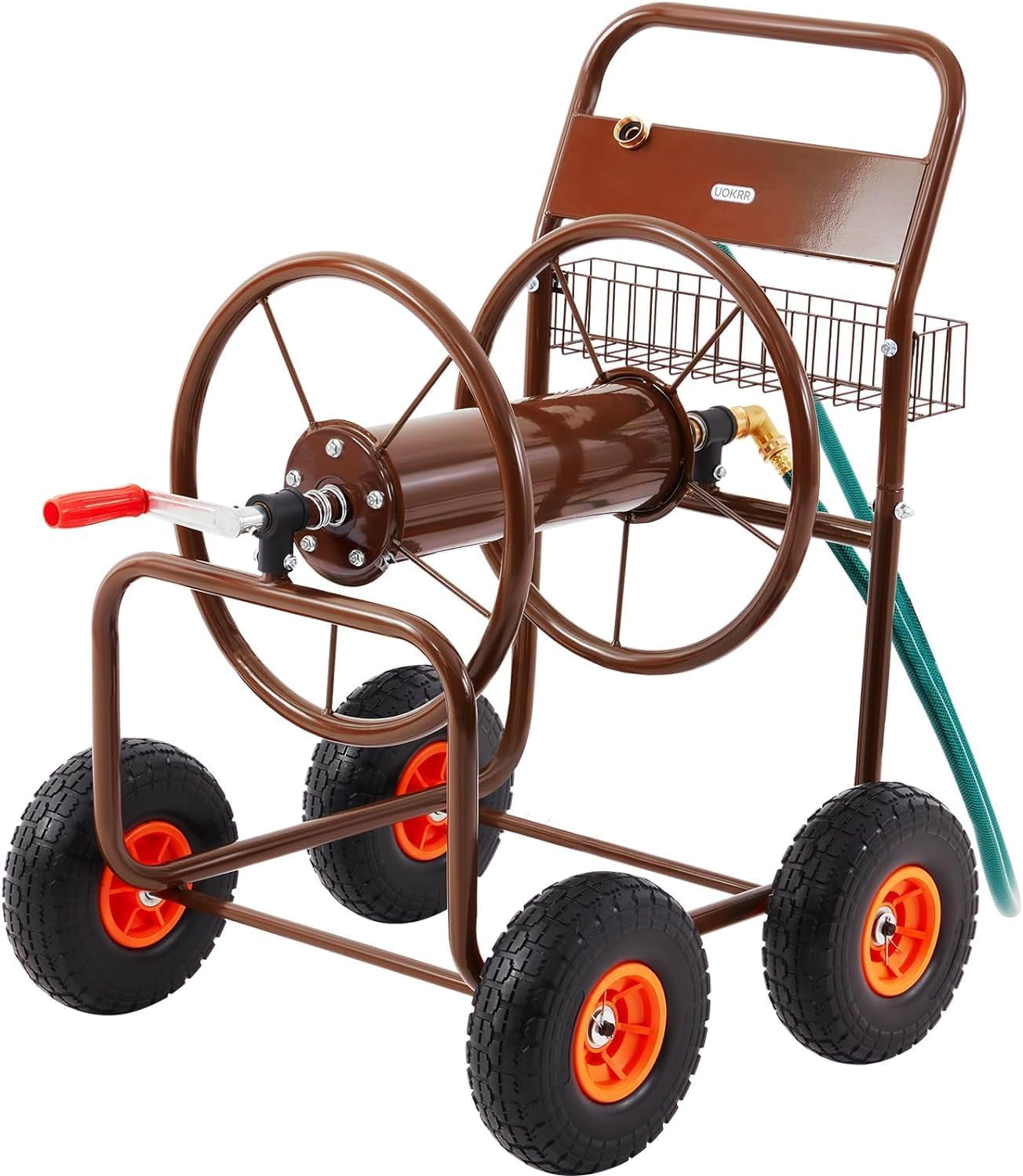 Garden Hose Reel Cart, Heavy Duty Water Hose Reel with Wheels, Portable ...