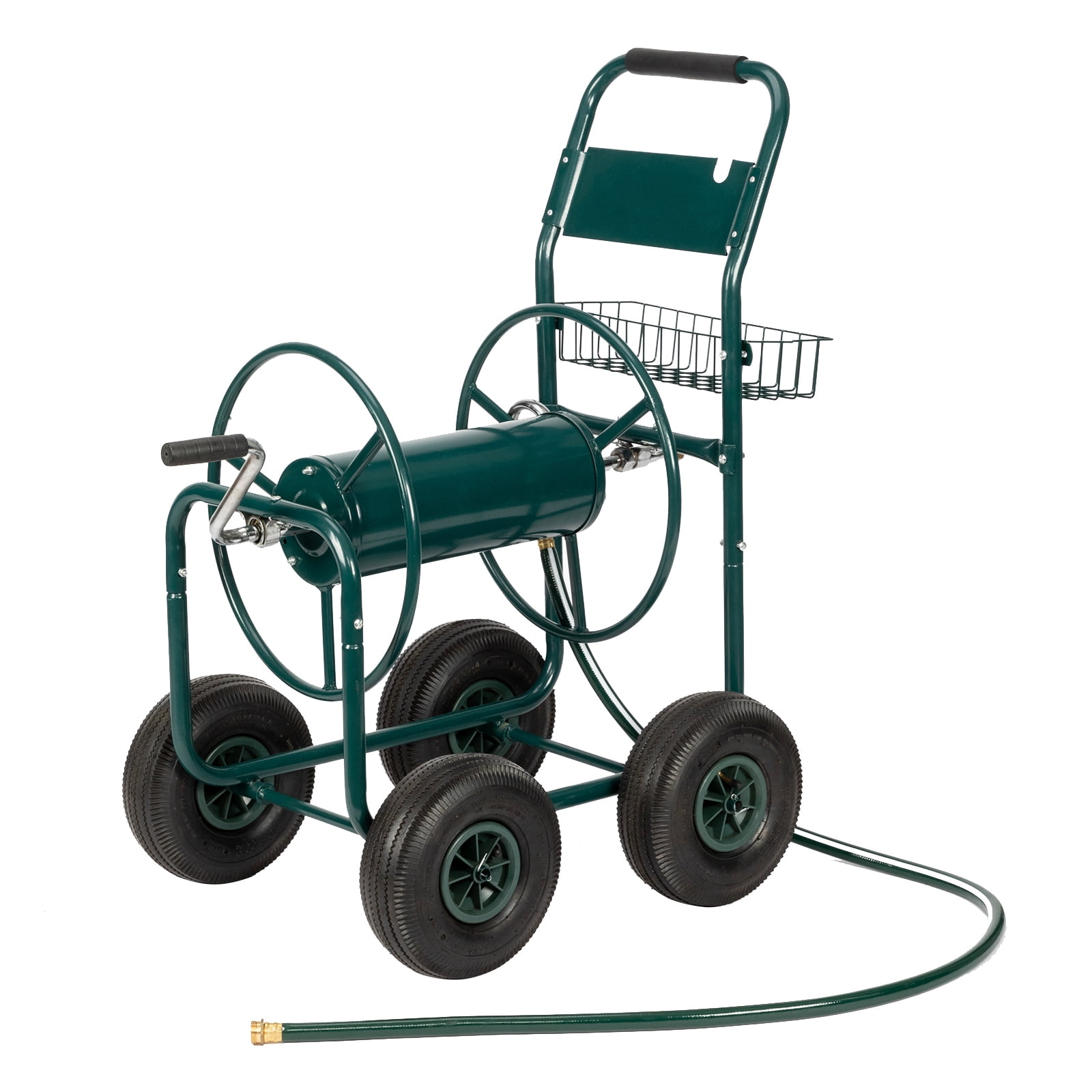 Garden Hose Reel Cart,Kepeak Water Hose Cart 4 Wheels, Hold 300-feet of ...
