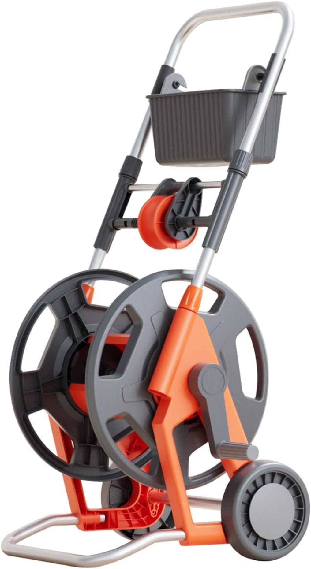 Garden Hose Reel Cart with Wheels，Hold Up to 50-125 Ft Hose， Mobile ...