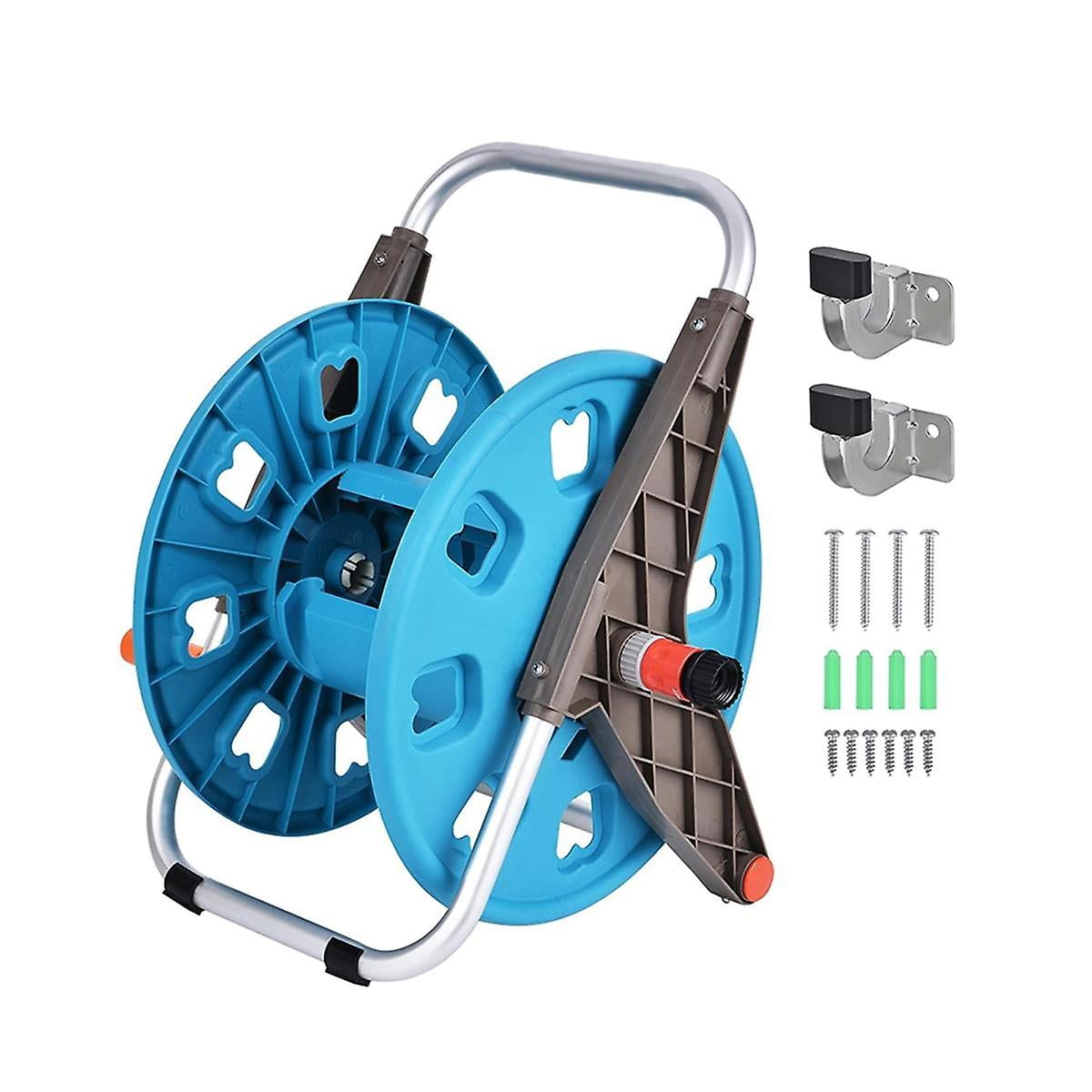 Garden Hose Reel - Wall/floor Mounted Hose Reel 5/8 In X 131ft, Hose ...