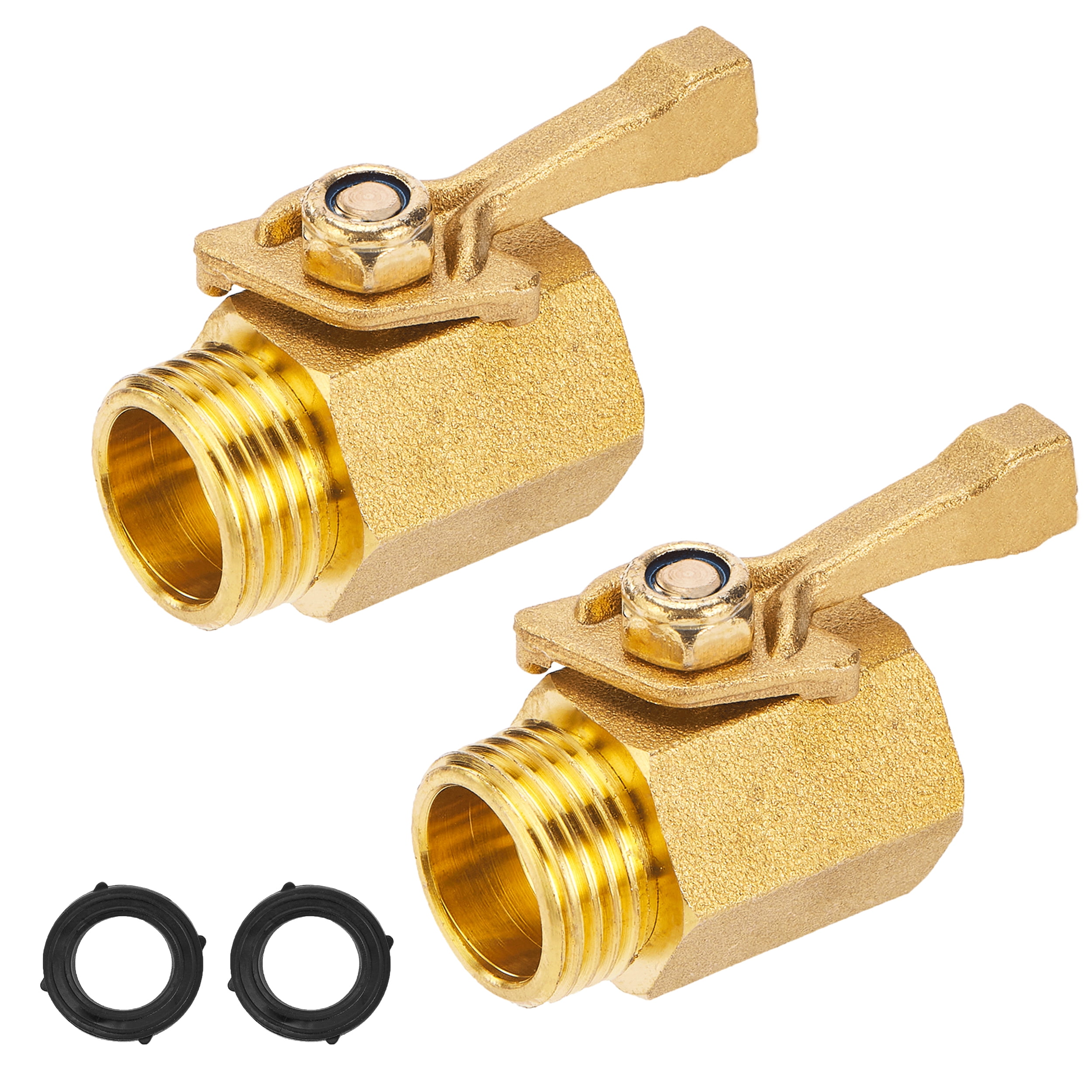 Garden Hose Shut Off Valve, Heavy Duty Brass Shut Off Valve for Garden ...