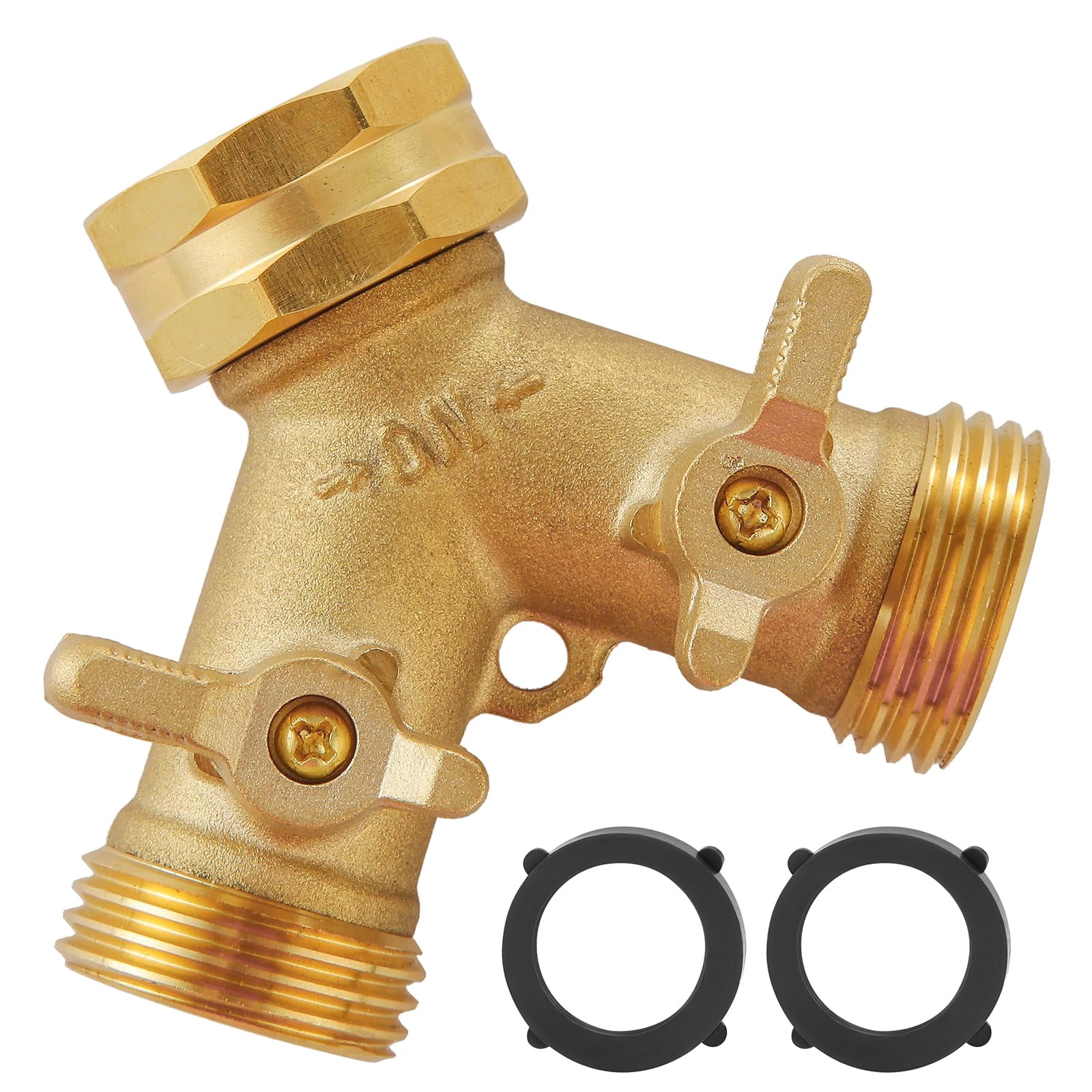 Garden Hose Splitter 2 VTF5 Way Heavy Duty, Outdoor Faucet Splitter 2 ...