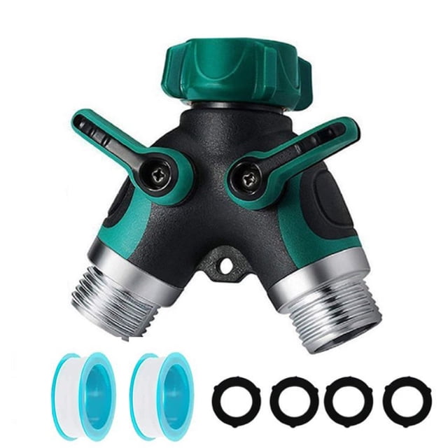 Garden Hose Splitter 2 Way, Faucet Splitter, Hose Bib Splitter,Y ...