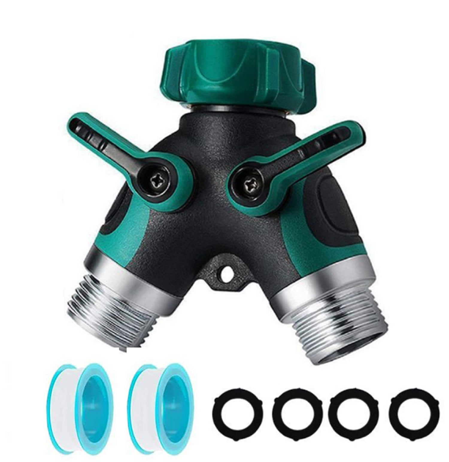 Garden Hose Splitter 2 Way, Hose Bib Splitter, Faucet Splitter, Y ...