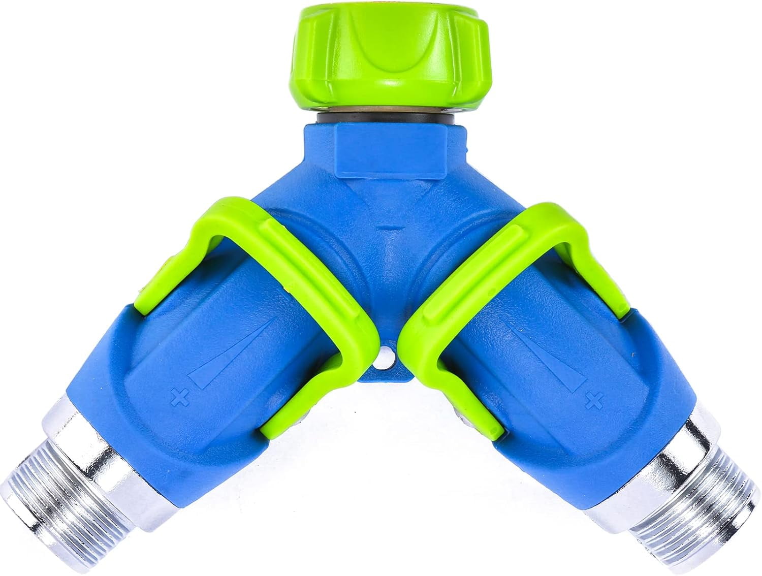 Garden Hose Splitter, 2 Way Lever Flow Through Valve Connector, Water Hose Splitter,Y Connector ...