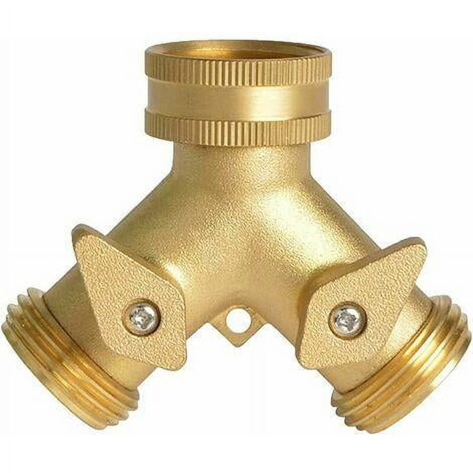 Garden Hose Splitter 2 Way Watering Splitter Brass Hose Distributor ...