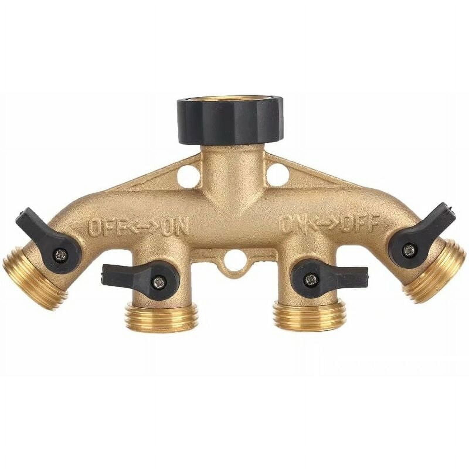 Garden Hose Splitter 4 Way, Converts Single Garden Tap Into 4 Sockets ...