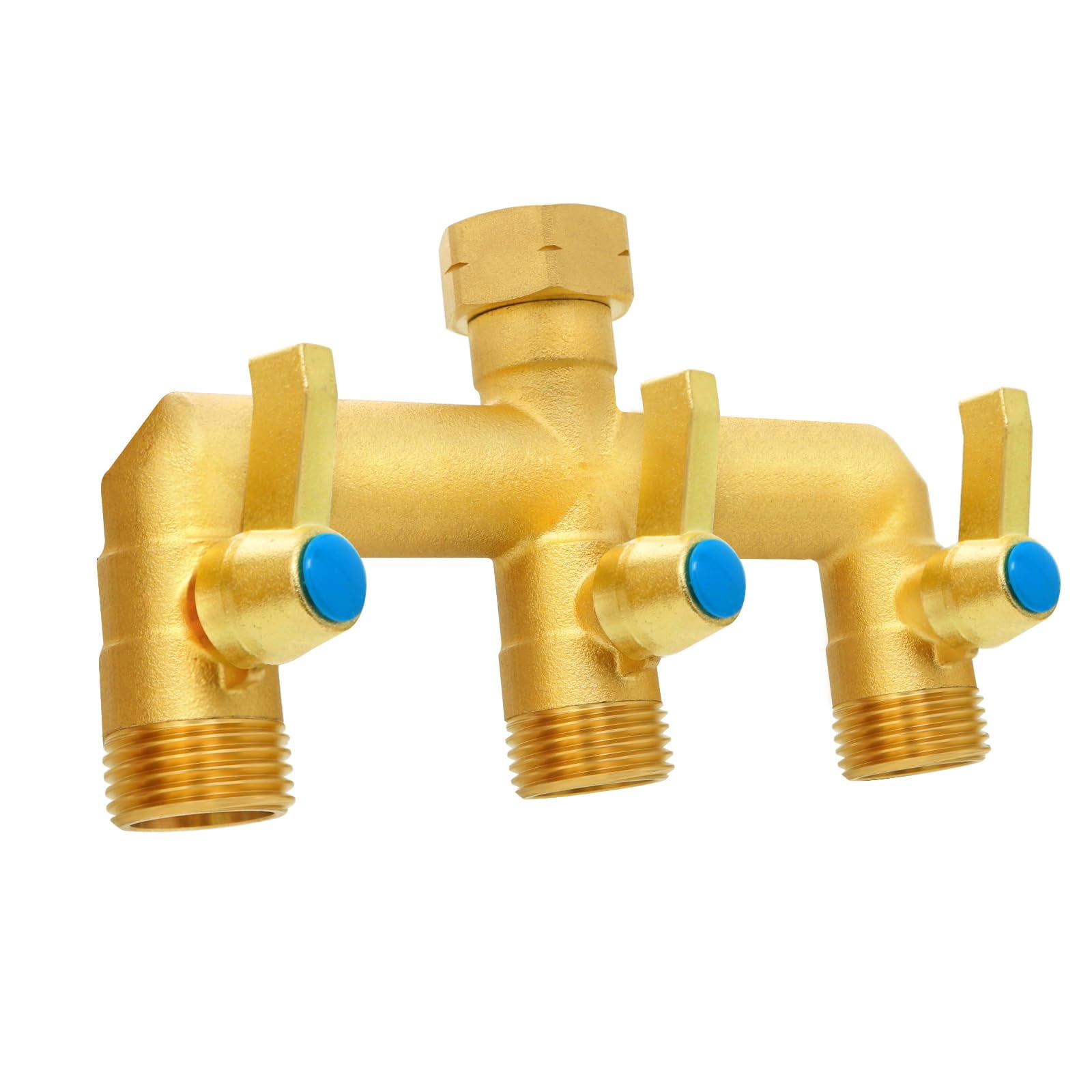 Garden Hose Splitter Full Flow, 3 Way Heavy Duty Outdoor Brass Hose ...