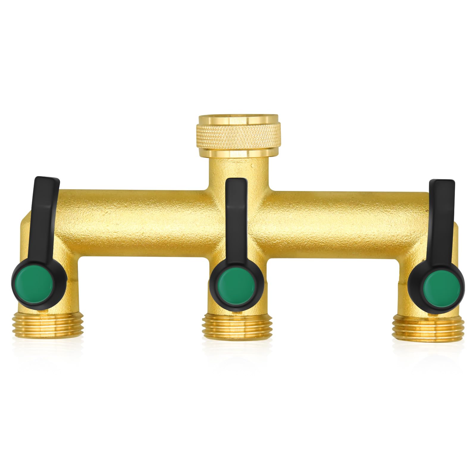 Garden Hose Splitter, Water Hose Splitter GHT 3/4" Thread 3 Way Hose ...