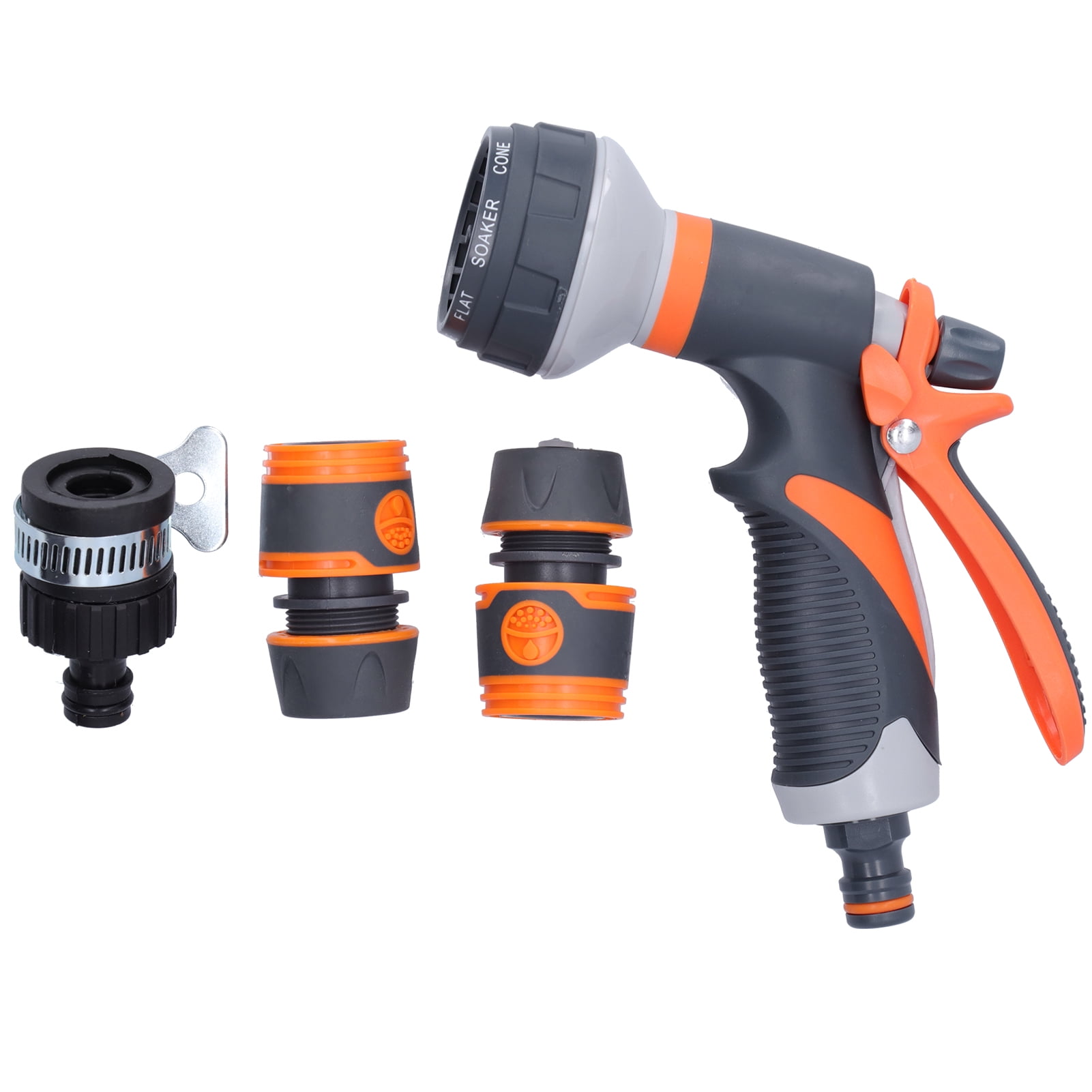 Garden Hose Spray Nozzle 8 Adjustable Patterns Water Sprayer High ...