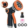 Garden Hose Sprayer Nozzle(orange), 10 Adjustable Spray Nozzle, High ...