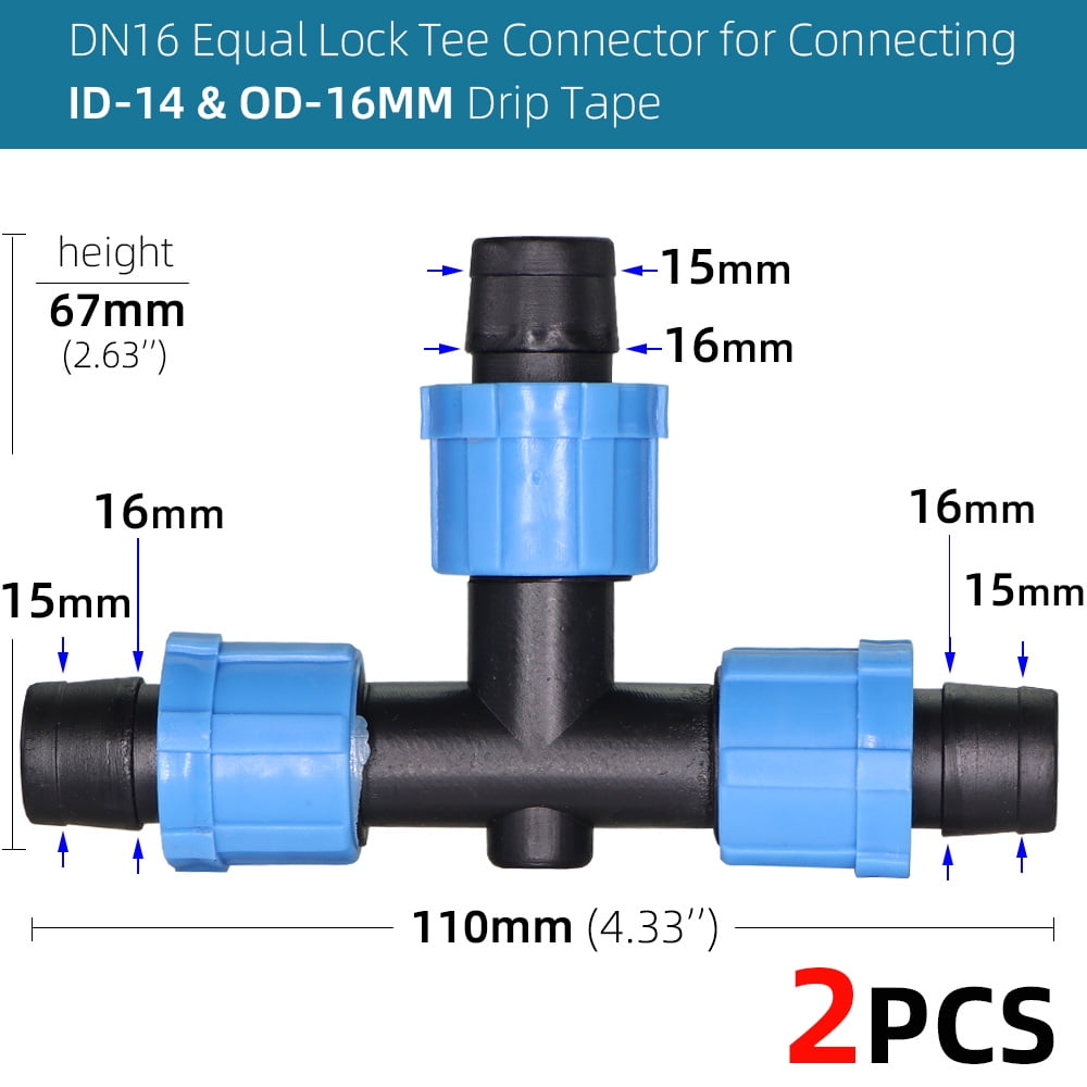 Garden Hose Waterstop Barb Connector 1/4" 1/2" 3/4" Drip Irrigation ...