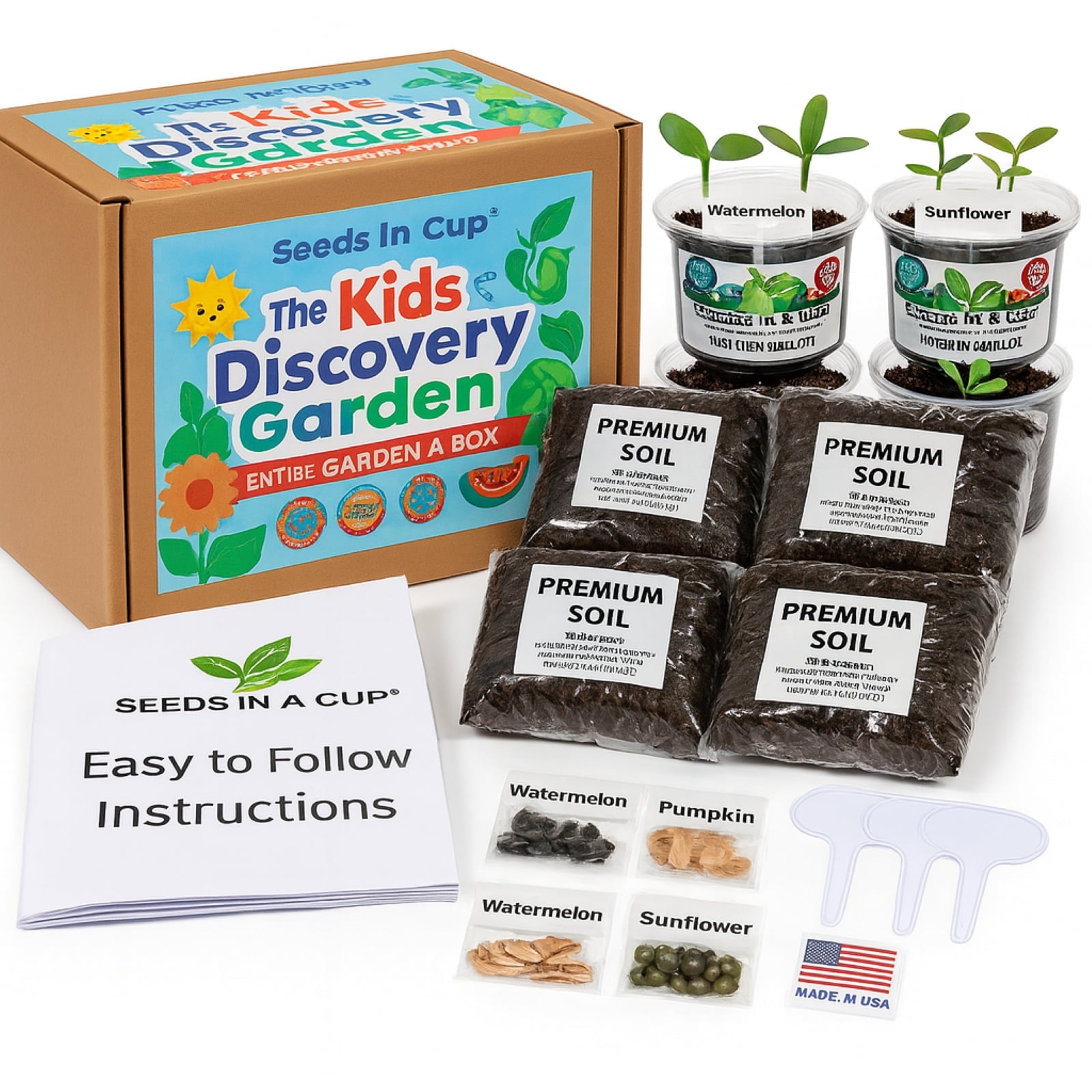 Garden In A Box | 10-Vegetable, Herb, and Fruit Seed Starter Kits ...