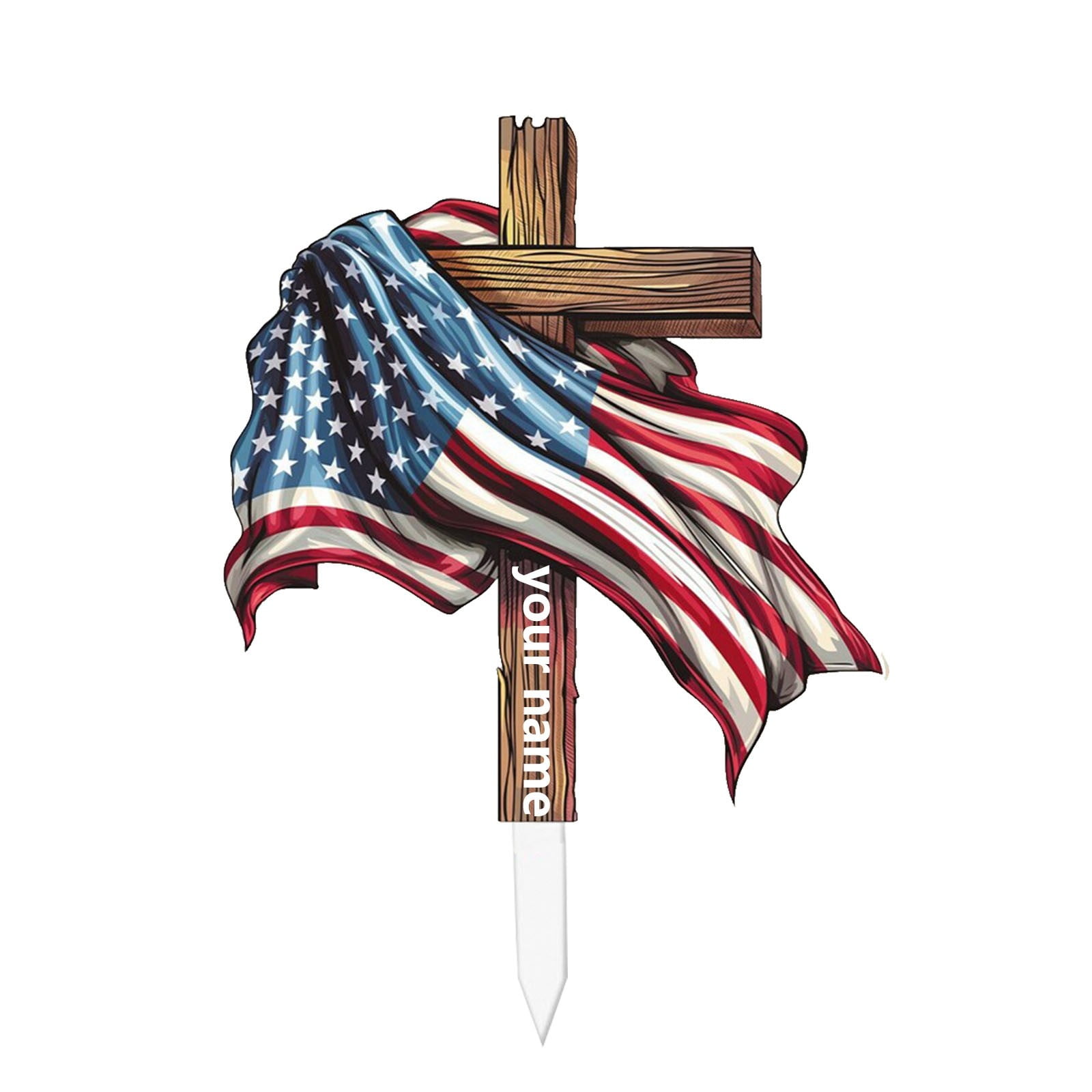 Garden Independence Day Flag Fillable Independence Day Decorations ...