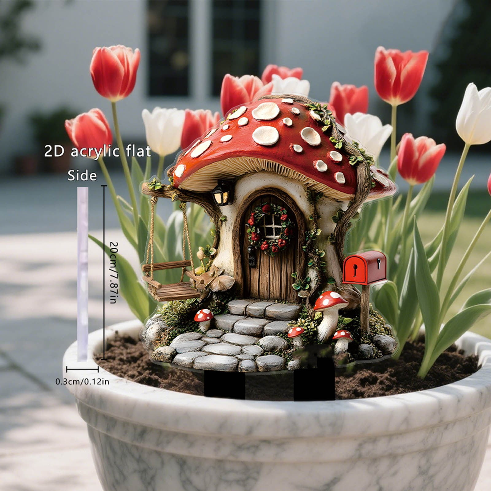 Garden Indoor Decorative Card Slot Design Unique Acrylic Artwork for ...