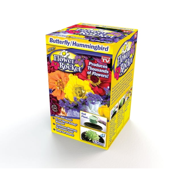 Garden Innovations 3000 Flower Rocket Hummingbird Plant Seeds, Quick ...