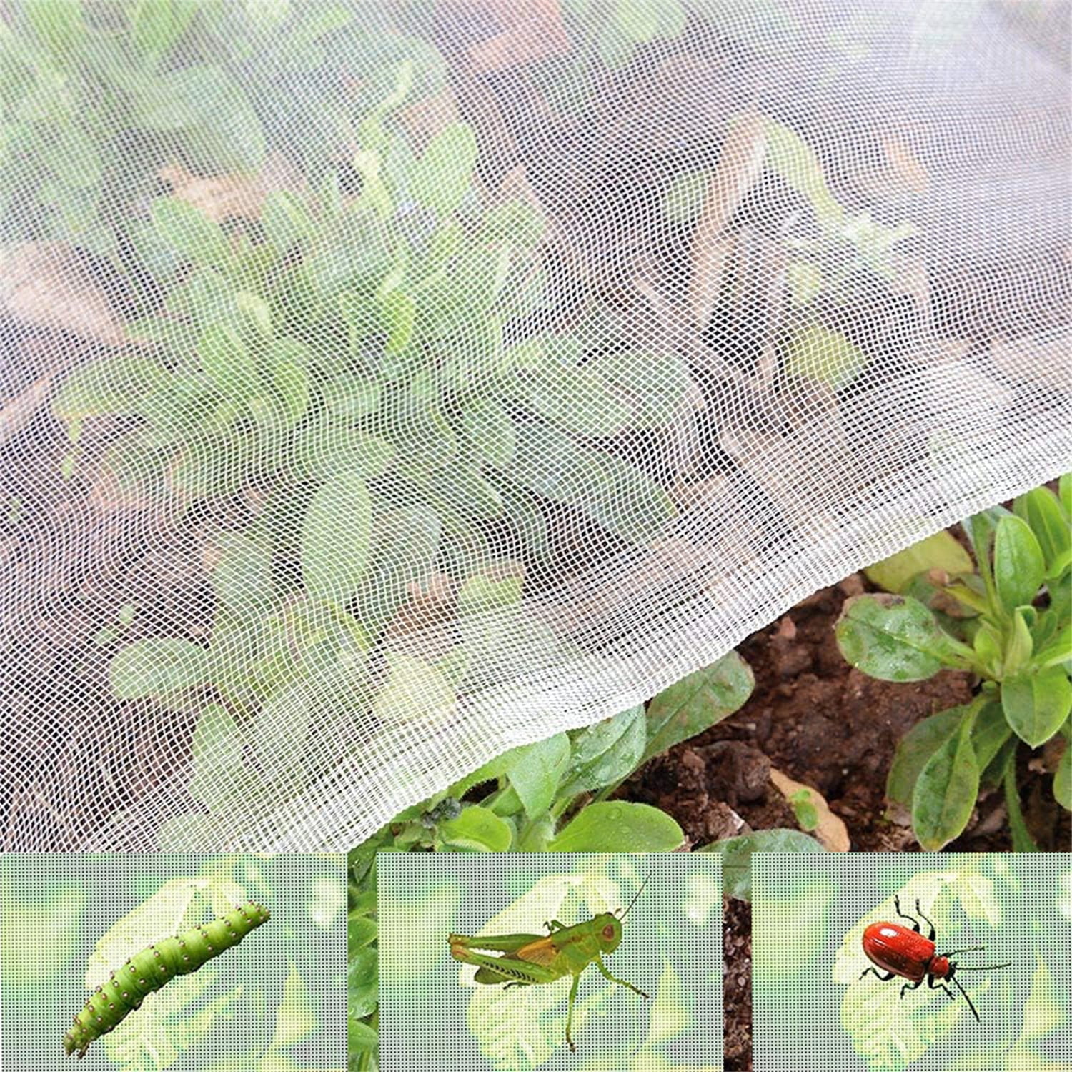 Garden Insect Netting Pest Barrier,Bexikou 2.5x3M/8*10Ft Bug Netting for Garden,Fine Mesh Garden ...
