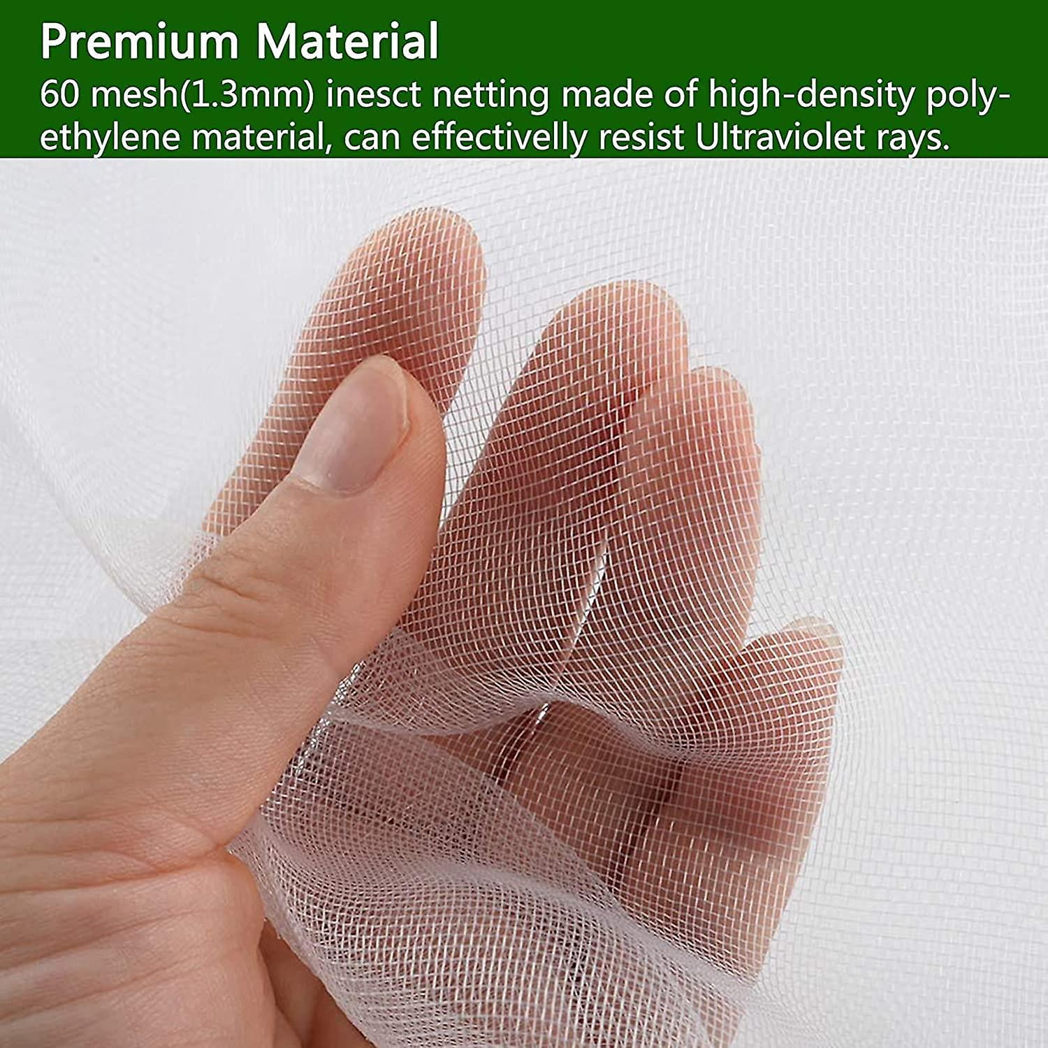 Garden Insect Repellent Net: 2 x 5 m Fine Mesh Protection for Leeks ...