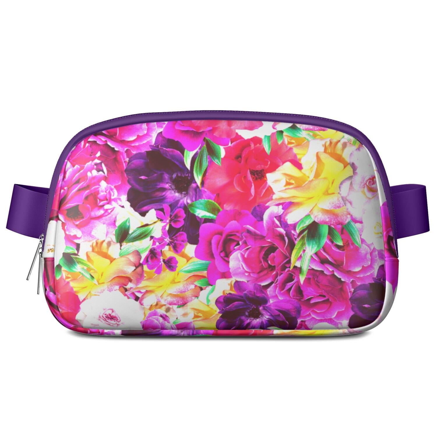 Garden-Inspired Fanny Pack – Floral Waist Bag with Tropical Wildflower ...