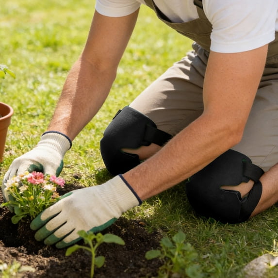 Garden Knee Pads EVA & Foam with Adjustable Straps Waterproof ...