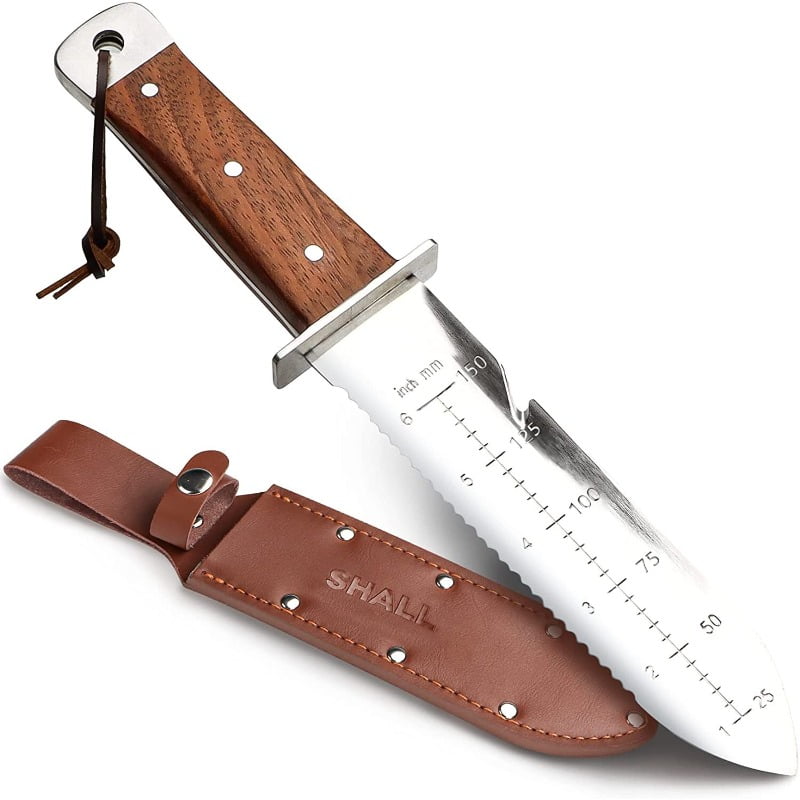 Garden Knife,7” Stainless Steel Blade,Digging,Weeding, Planting ...