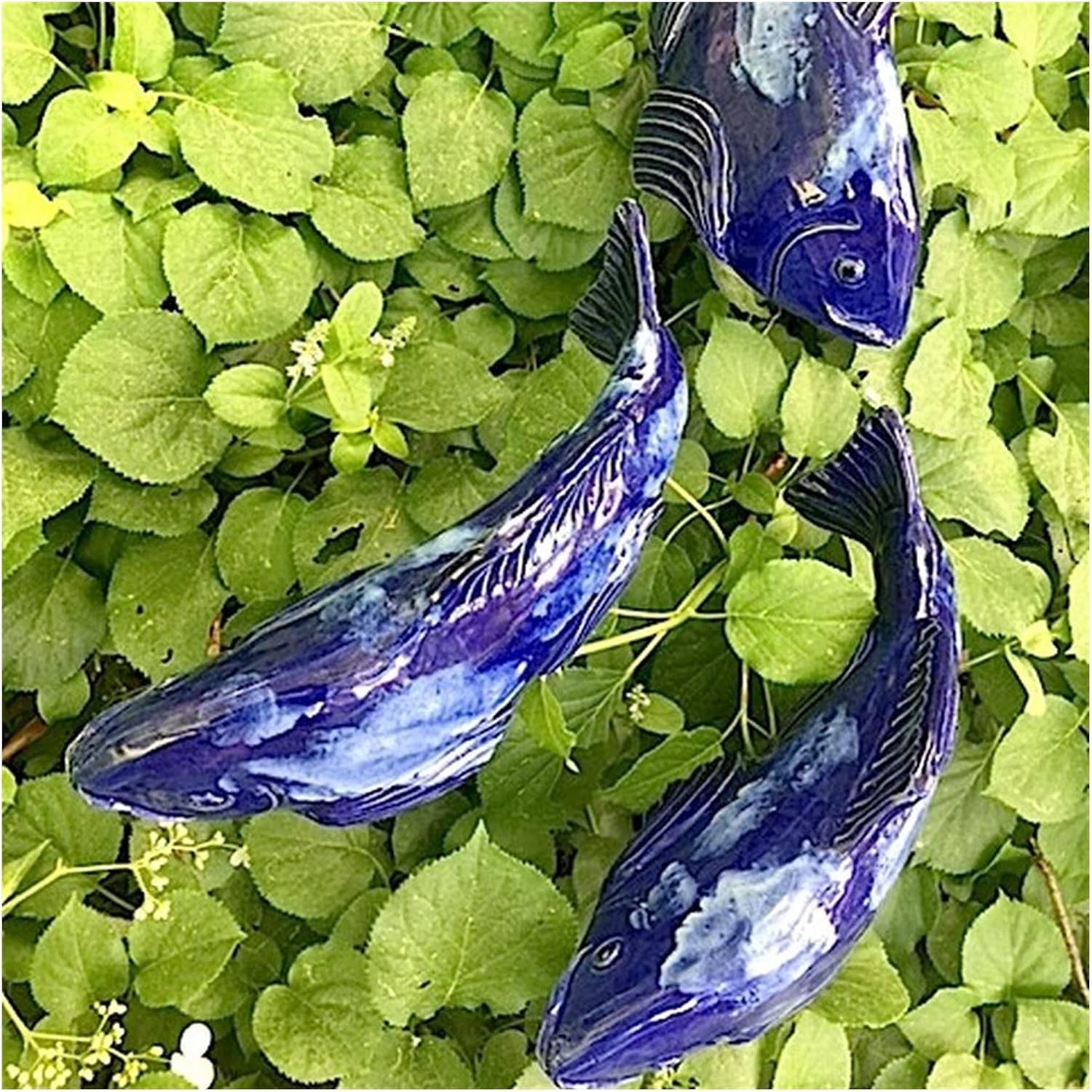 Garden Koi, Resin Garden Statue Decoration, Painted Koi Figurine ...