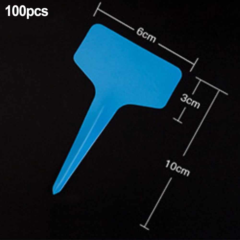 Garden Labels T Type Plant Tag Writing Board Nursery Markers Flower ...