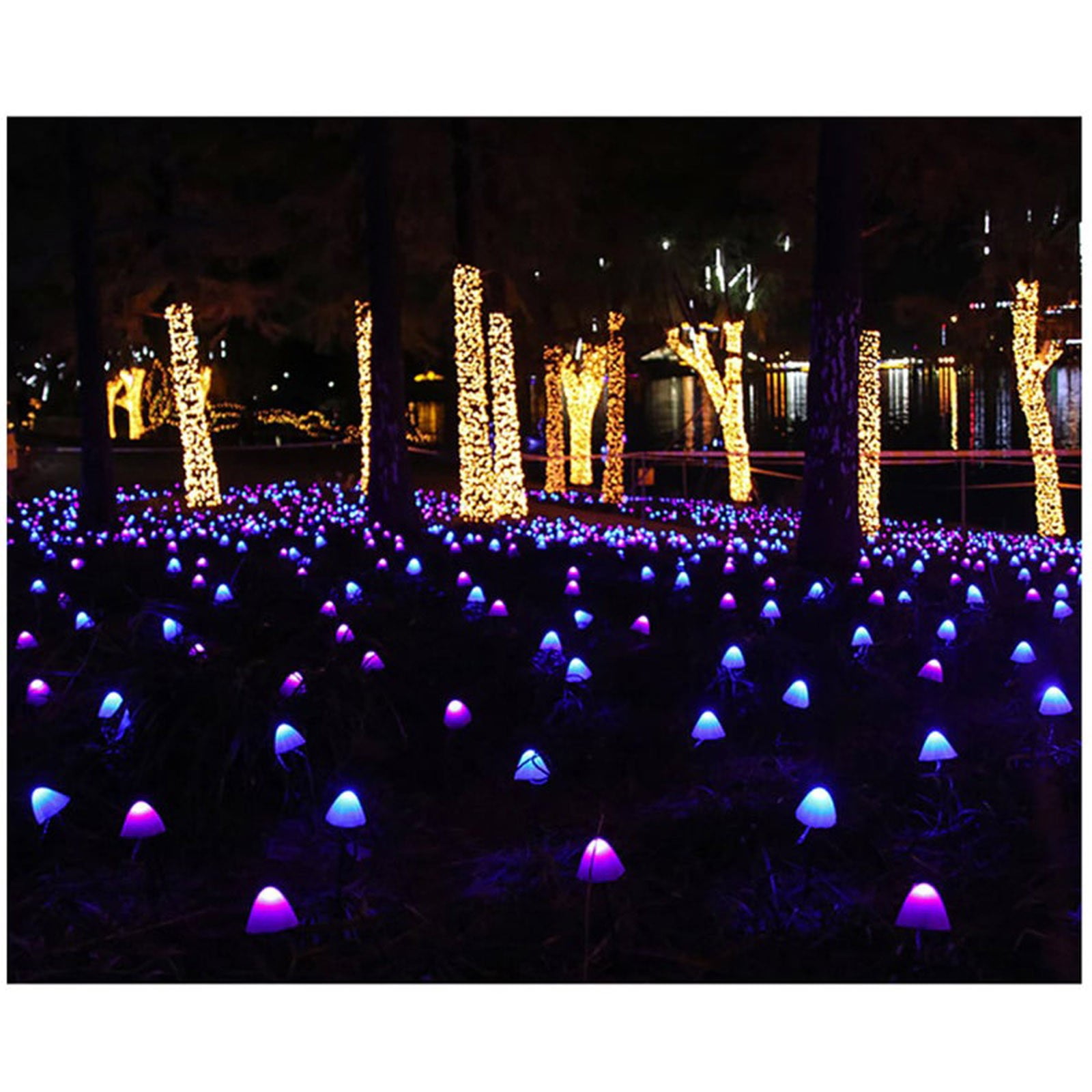 Garden Lamps,MushroomSolar Lights Solar PathwayLights，Outdoor Solar ...