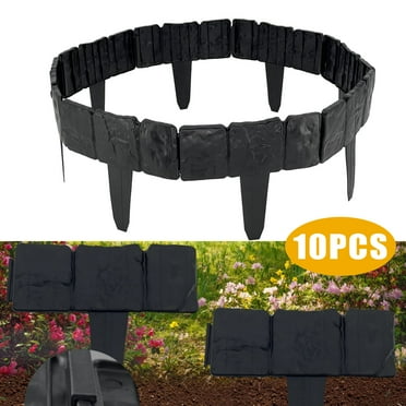 IOTdou Garden Edging,No-Dig Cobblestone Landscape Edging Border,16ft ...