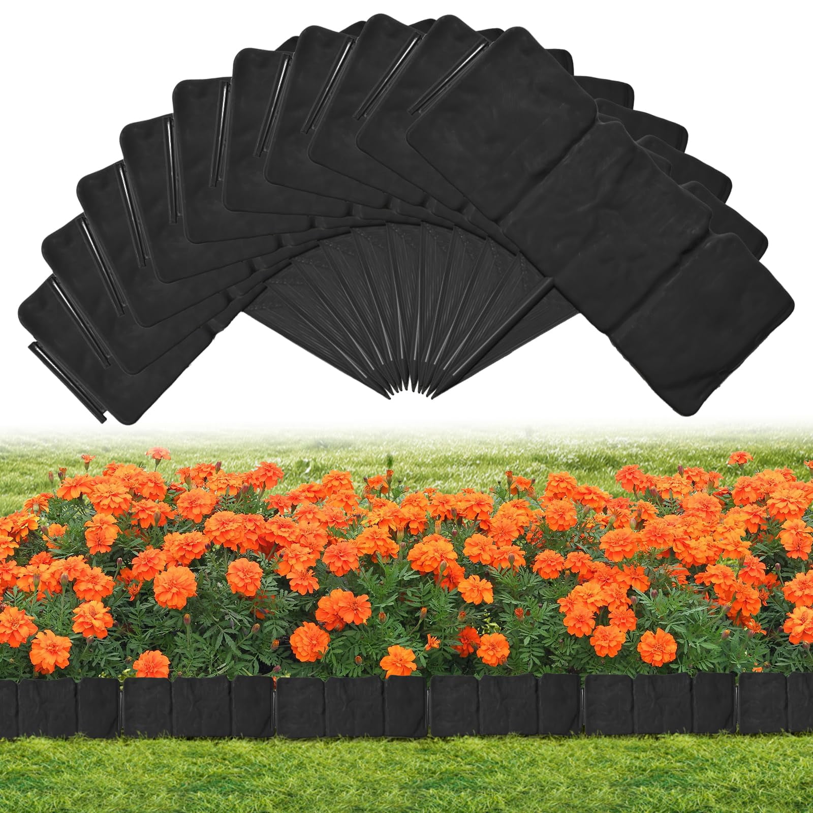 Garden Landscape Edging Borders IFF17 No Dig,Lawn Edging Lawn Edging ...