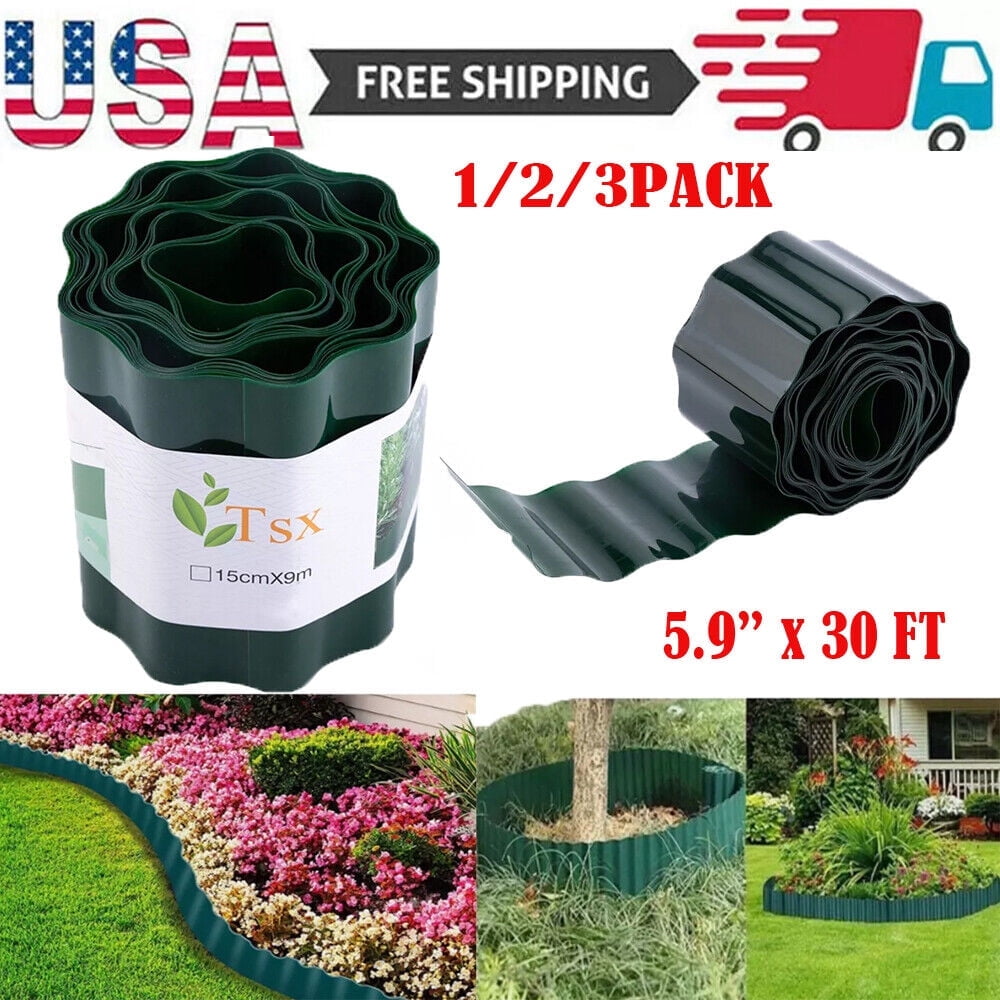 Garden Landscape Ripple Edging Border Lawn Fence hedge Yard Patios ...