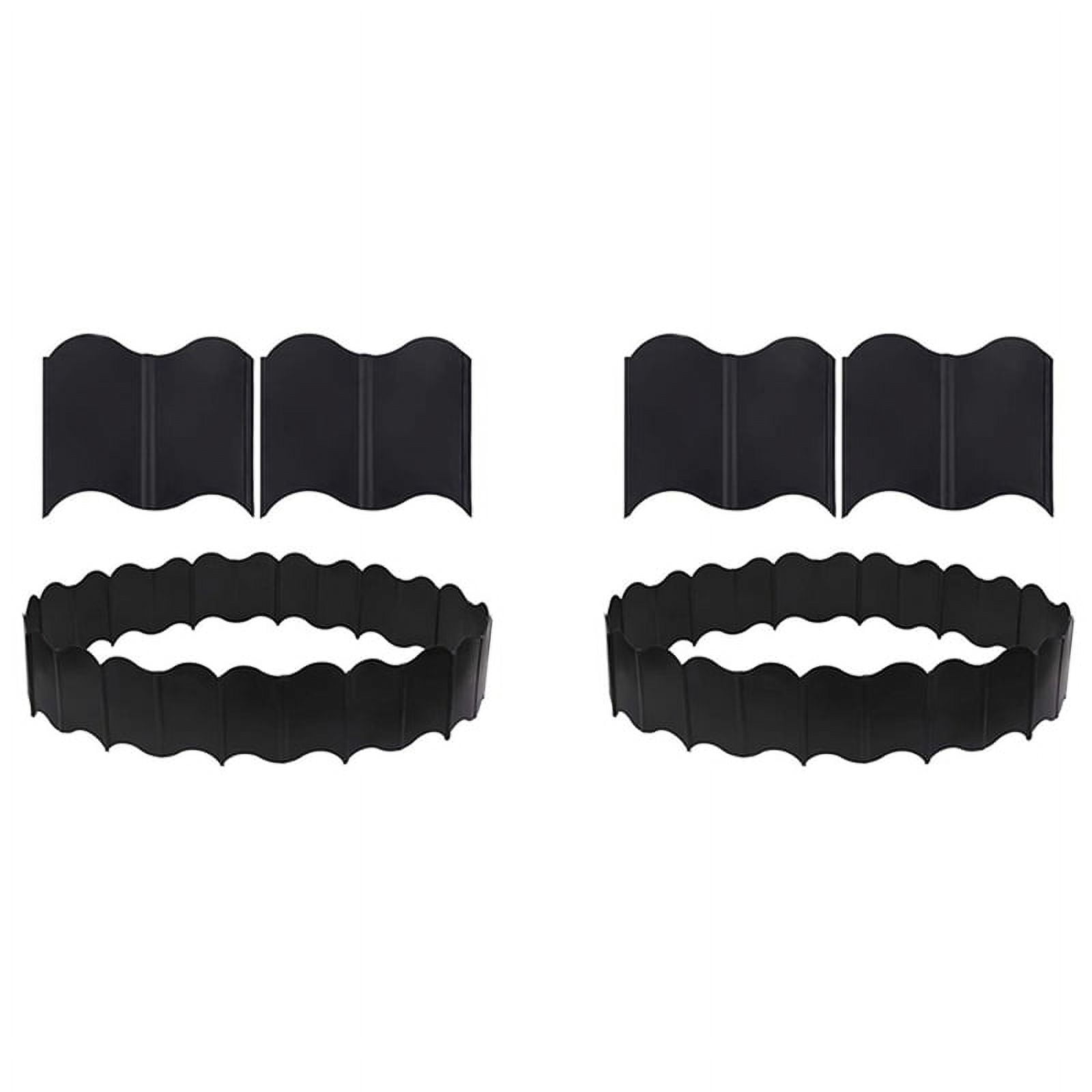 Garden Lawn Edging - 40 Pack Landscape Border Flexible Edging Plastic ...