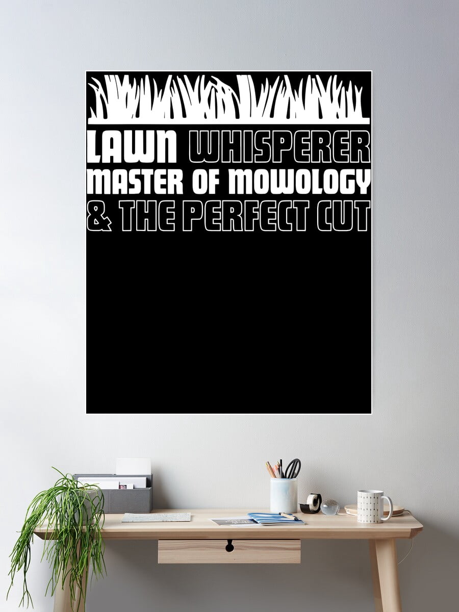 Garden Lawn Mower Yard Work Poster Wall Art, Modern Wall Decor For ...