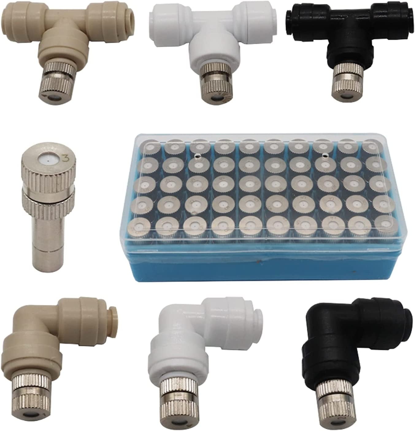 Garden Lawn Sprinkler Irrigation System 50 Pieces of 6mm Slide Lock ...